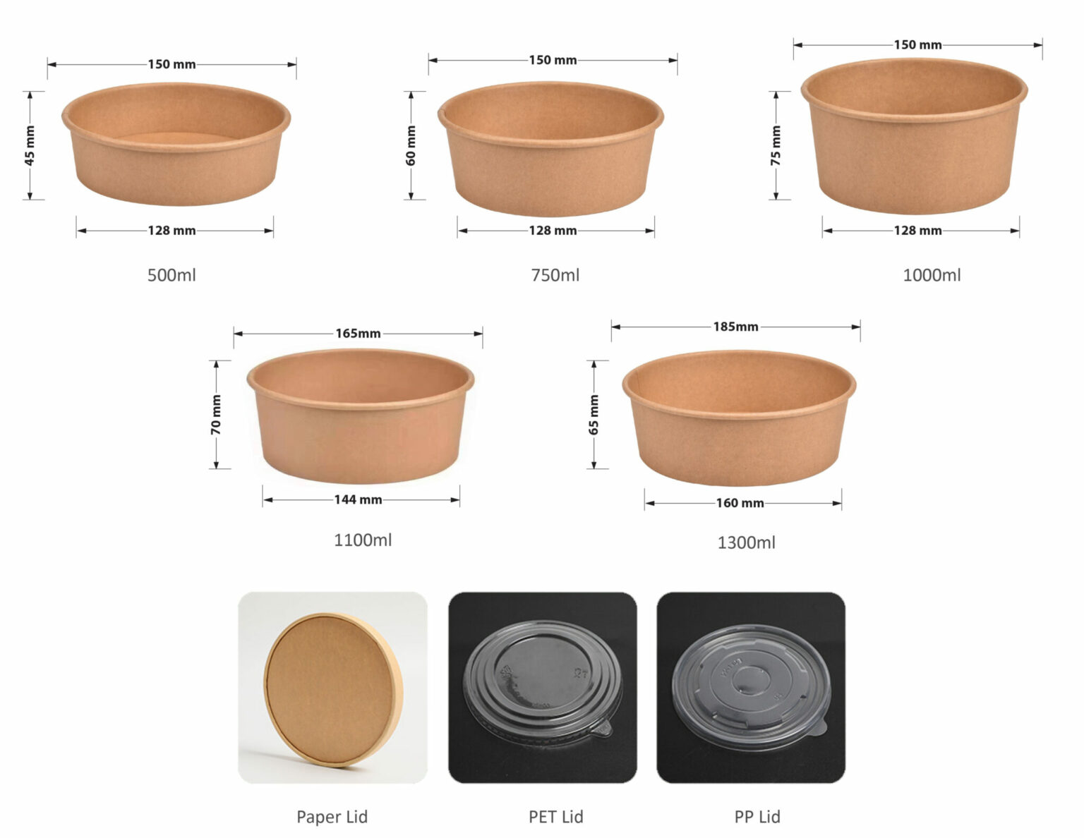 How to Choose the Right Paper Bowl Sizes: A Quick Guide - GMZ