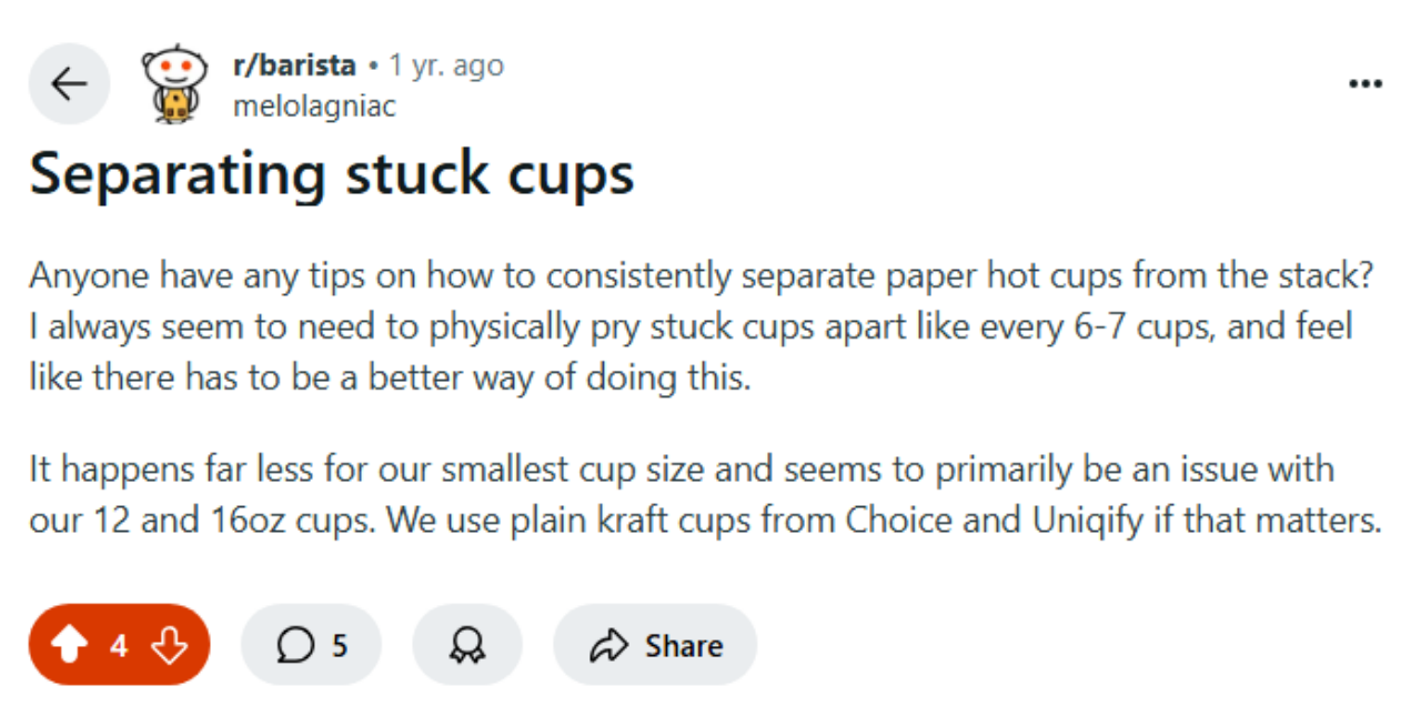 No More Stuck Cups: A Small Innovation with Big Impact - GMZ